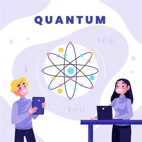 Dibujado A Mano Ilustración Cuántica Vector Gratis
