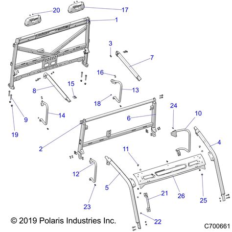 Chassis Cadre Cabine Pour Ranger Crew Xp1000 Eps Nstr 2020 Esprit