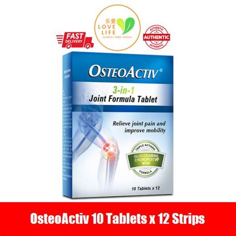 Exp2026 Osteoactiv Tablet 12 X 10s Osteo Active Activ Osteoactive Glucosamine Chondroitin Msm
