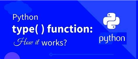 Python Type Function How It Works