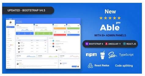 Able Pro Bootstrap 5 Angular 13 And React Admin Template Admin Panel