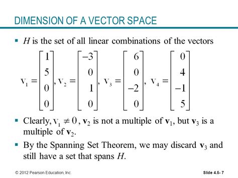 The Dimension Of A Vector Space Ppt Video Online Download