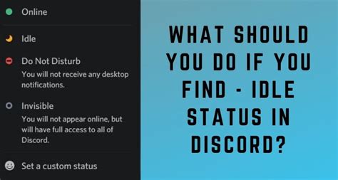 What Should You Do If You Find Idle Status In Discord