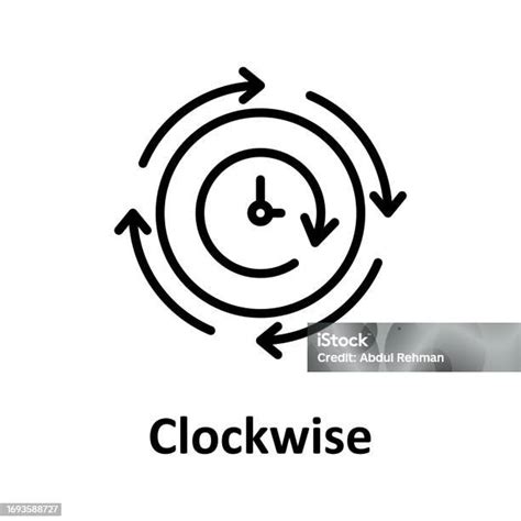 Clockwise Vector Icon Which Can Easily Modify Or Edit Stock Illustration Download Image Now