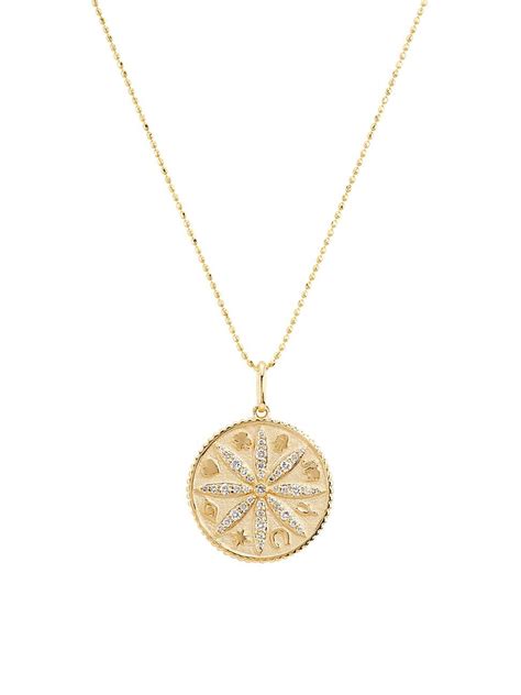 Sydney Evan Under The Sea Small 14k And 0298 Tcw Diamond Sand Dollar