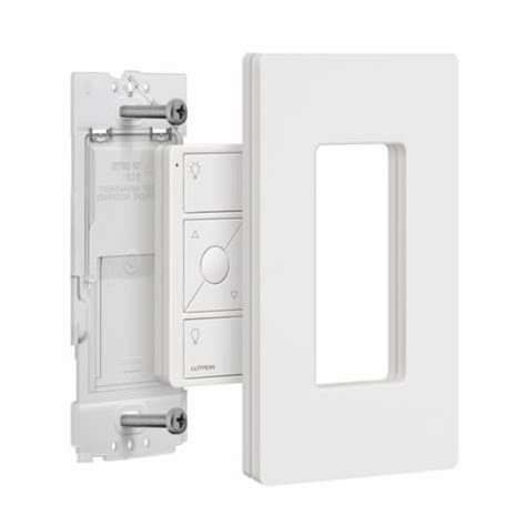 Lutron Pico Push Button Switch And Receptacle White 1 Pk Total Qty 1 Each Pack Qty 1 Count
