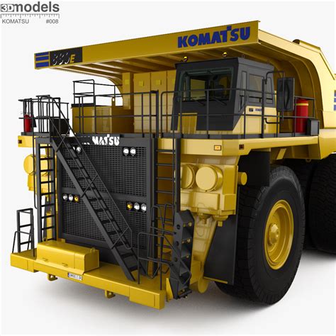Komatsu 830e Dump Truck With Hq Interior 2022 3d 모델 다운로드 트럭 On