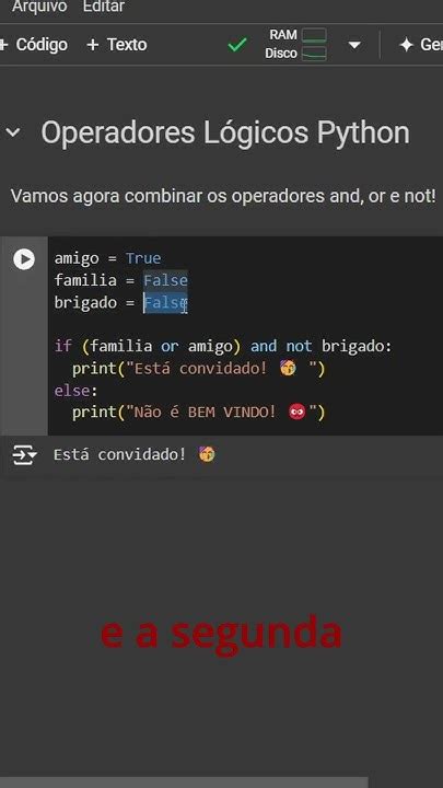 Operadores Lógicos Do Python And Or Not Python Aprenderpython Cienciadedados Youtube