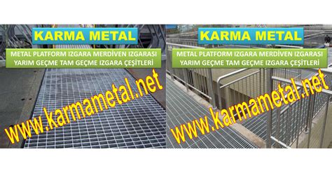 Karma Metal Paslanmaz Galvaniz Kaplamali Metal Platform Izgara Metal