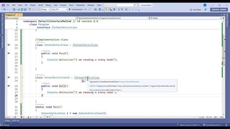 C Highlights What Is Default Interface Method Youtube