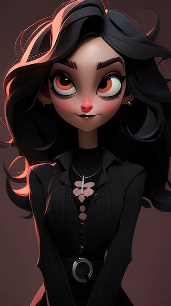 Premium Ai Image Halloween Girl As A Disney Pixar Animation Style 3d