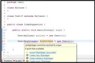 Java Missing Import Suggestion For Generic Class Type Stack Overflow