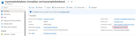 Install Adventureworks Database In Azure Sql Database
