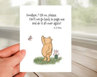 Goodbye Card Etsy