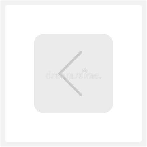 Disabled Left Arrow Button UI Element Template Stock Vector
