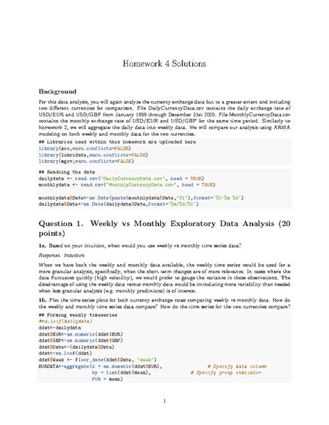 Hw4 Solutions 2 Homework 2 Homework 4 Solutions Background For This Data Analysis You Will
