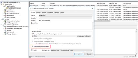 Windows定时任务执行脚本windows每天定时执行脚本 Csdn博客
