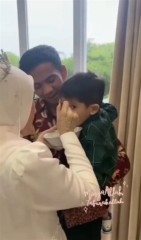 Potret Kedekatan Hersa Rahayu Istri Rizki Da Dengan Syaki Di Acara Pernikahan Bikin Gemas