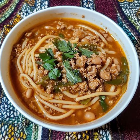 Sopa De Fideo With Ground Beef And Beans Soup Dinner Sopa De Fideo