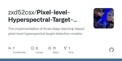 Github Zxd52csxpixel Level Hyperspectral Target Detection The Implementation Of Three Deep
