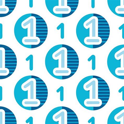 Pattern With A Numbers Theme Premium Ai Generated Vector