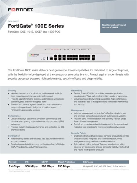 Fortigate 100f Series Next Generation Firewall Secure 44 Off