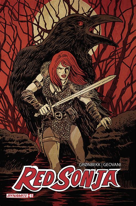 Red Sonja 7 Francavilla Cover Fresh Comics