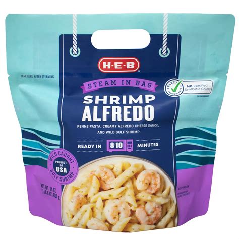 H E B Frozen Steamable Shrimp Alfredo Shop Entrees And Sides At H E B