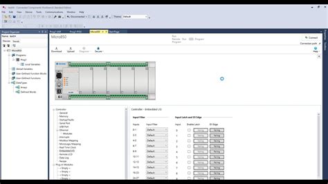 How To Upload And Download Programs In Ccw Step By Step Guide For Micro800 Plcs Micro850 Youtube