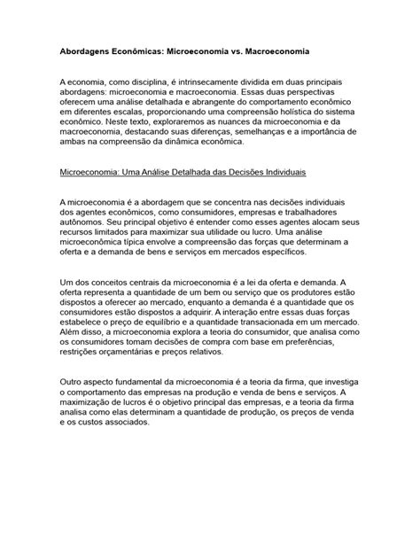 Aula 1 Laudas Objetivos Do Estudo Da Economia Tópico 2