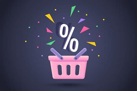 판매용 현실적인 3d 스타일의 벡터 분홍색 쇼핑 바구니 검은 금요일에 대 한 어두운 배경에 분홍색 쇼핑 바구니의 벡터 그림입니다