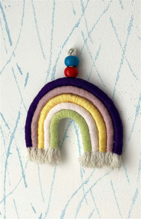 Diy Macrame Rainbow [9 Steps] How To Make A Macrame Rainbow Wall