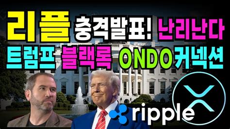 리플 코인 전망⭐놀라운 트럼프 충격 삼각구도로 리플 뒤집어진다 난리났다 리플 리플전망 리플코인 Youtube
