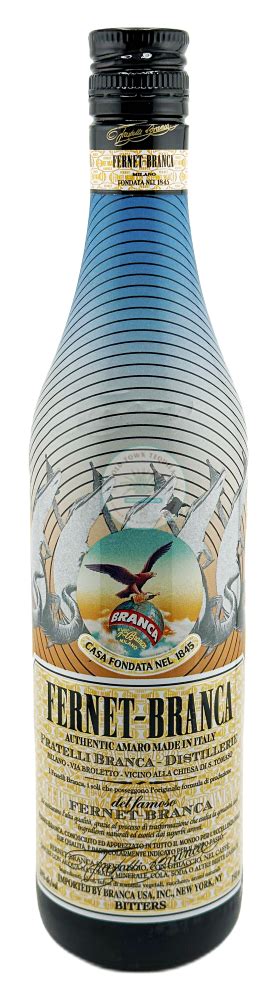 Fernet Branca Liqueur Limited Edition Bottle Old Town Tequila