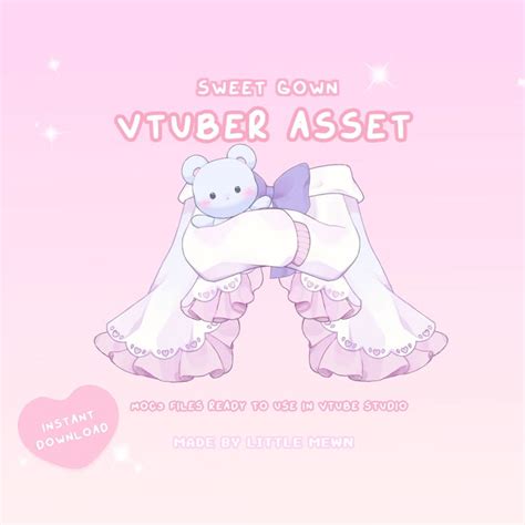 Vtuber Asset Rigged Sweet Gown Etsy How To Better Yourself