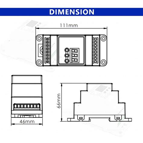 Din Rail Dmx Controller Decoder Dc V V Ch Ch Ch Ch Dmx Bis Pwm Dimm Signal