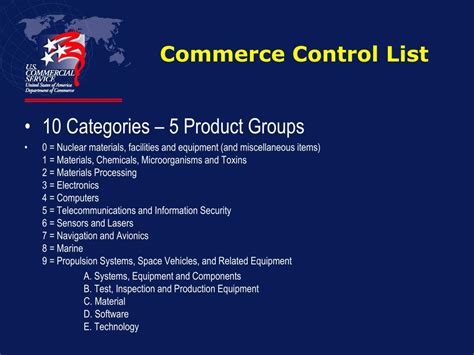 PPT Overview Of U S Export Controls Regulations Presented By Robert Stackpole International