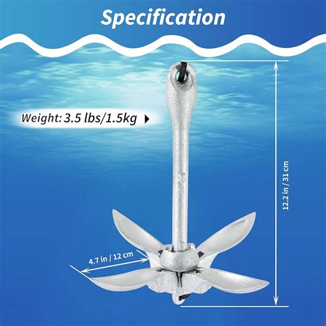 Paddle Board Anchor Kit Anchor Man 35 Lb Folding Kayak Anchor Kit