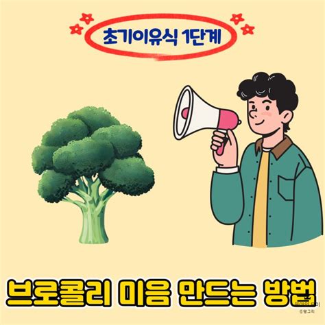초기이유식 1단계브로콜리 미음 만들기 162일~164일 핸드블랜더 네이버 블로그