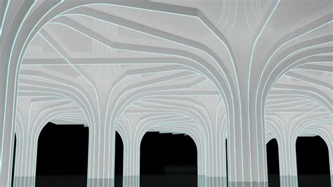 Futuristic Parametric Architecture Webbed Shade Structure 3d Model Cgtrader