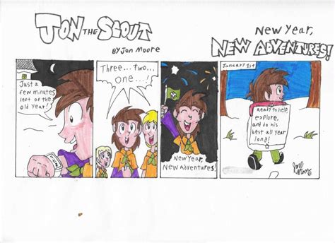 New Year New Adventures Jon The Scout Cartoon By Jon Moore Lanier