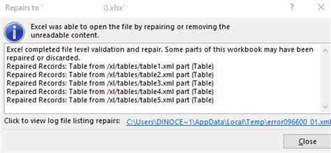 created excel file comes with warning microsoft qanda