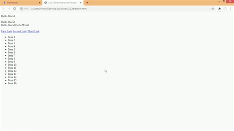 Css Combinators And Pseudo Elements Youtube