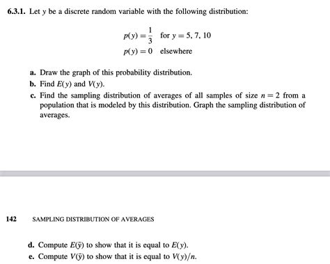 Solved Let Y Be A Discrete Random Variable With The Chegg