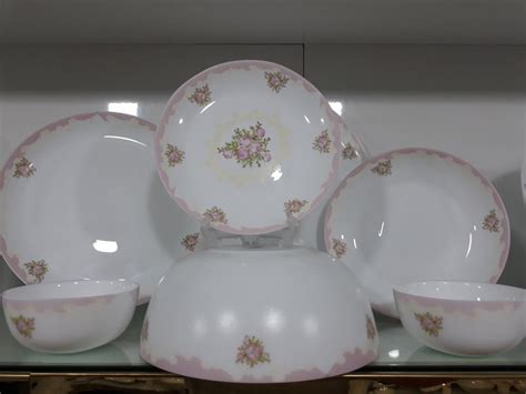 خرید و قیمت سرویس ارکوپال آمور صورتی گلدن اوپال قالب فرانسه 26پارچه ترب