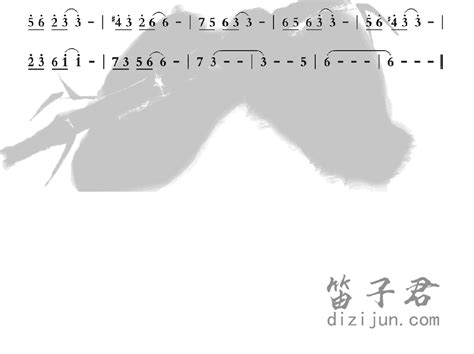 幽谷竹笛简谱凉月曲笛子君曲谱网