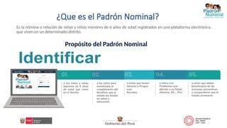 Padron Nominal Definicion Y Manejo Para Los Serums Pptx