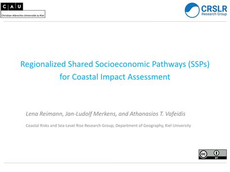 Pdf Regionalized Shared Socioeconomic Pathways Ssps For Coastal Impact Assessment