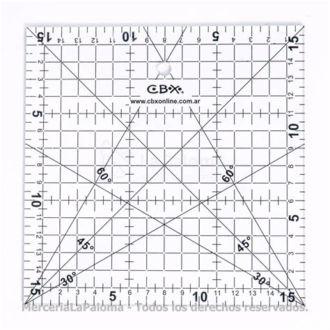 Reglas Patchwork A 1616 Cbx 16 X 16 Por 1 Blister Mercerialapaloma