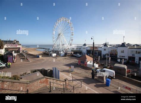 Views Of Clacton Pier And The Beach At Clacton On Sea In Essex In The